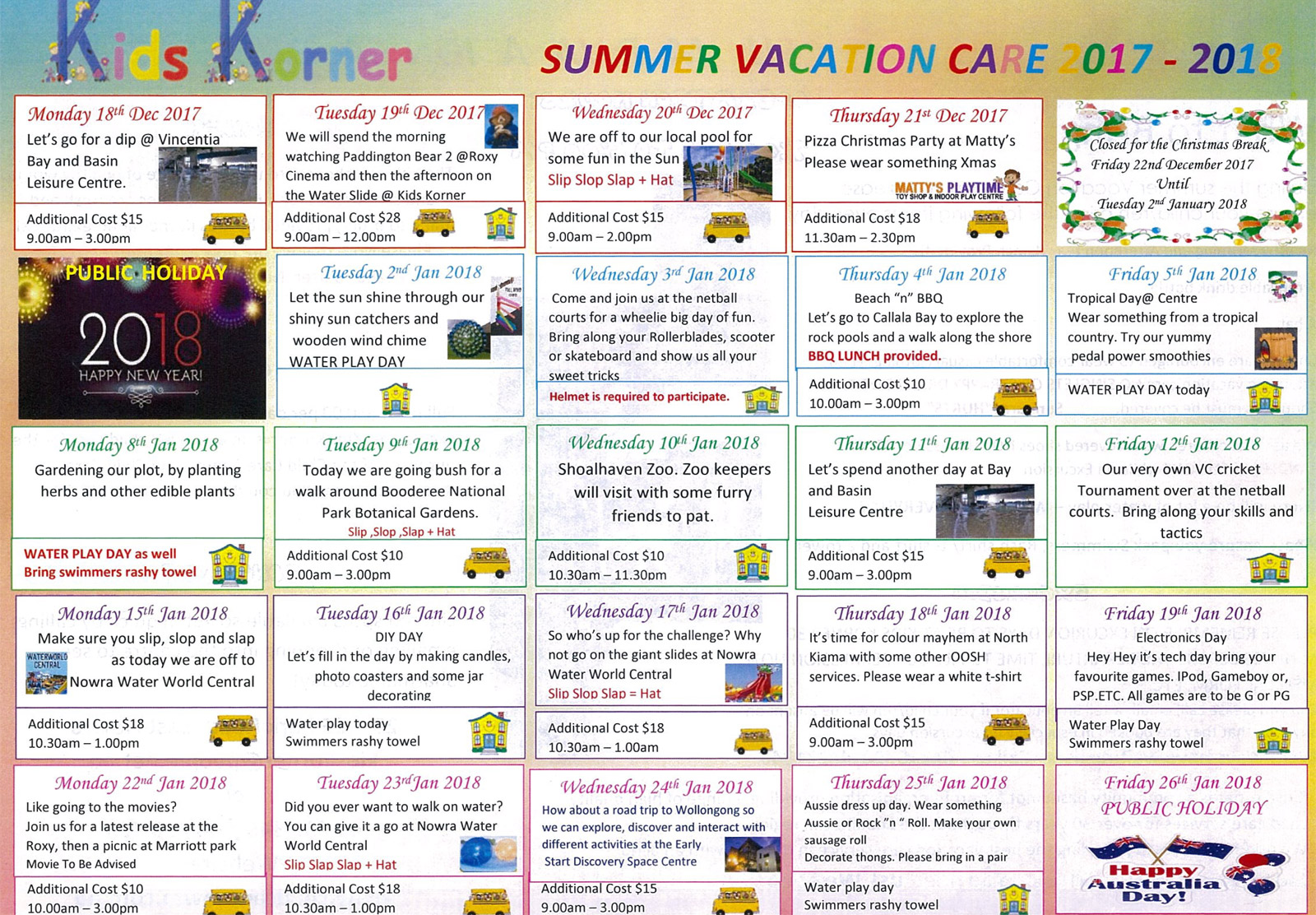 NOWRA Summer Vacation Care Program Child Care Centre Nowra Kids NOWRA Summer Vacation Care Program Child Care Centre Nowra Kids